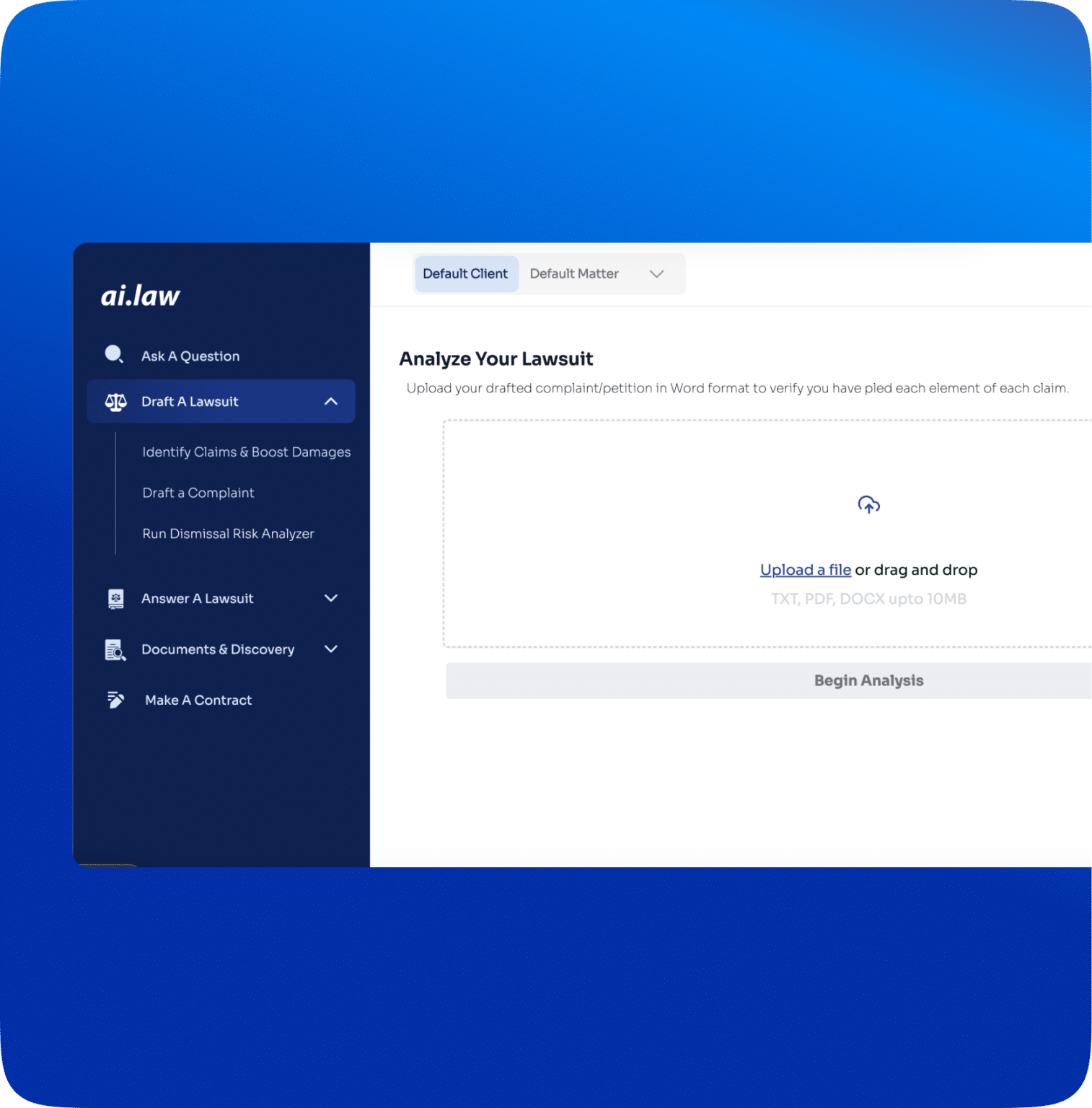 Complaint Drafting Using AI